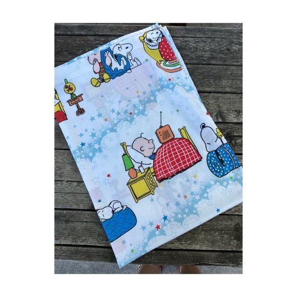 Vintage | Bedding | Vintage6s Peanuts Flat Sheet Single Esmond ...